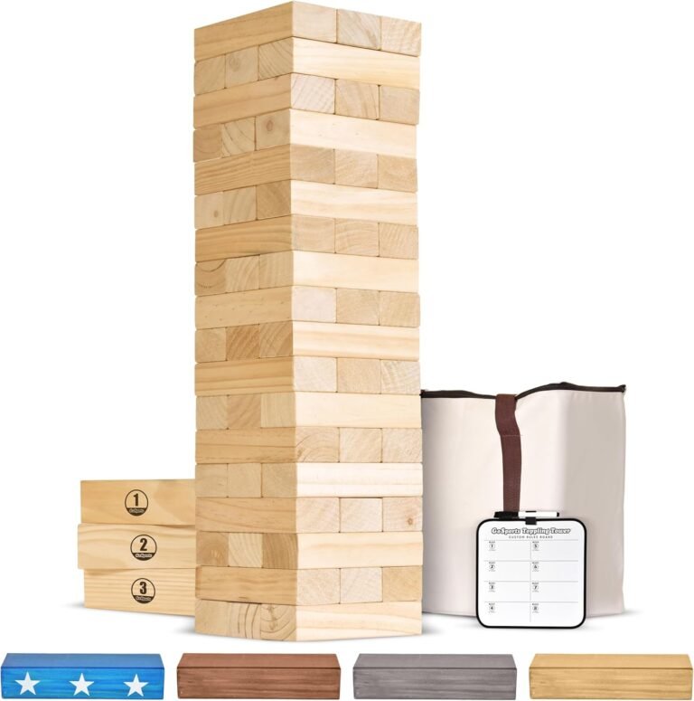 GoSports Giant Wooden Toppling Tower | The Cornhole
